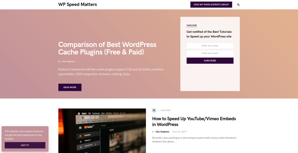 I made a 1 KB alternative to Cookie Notice WordPress Plugin – WP Speed Matters